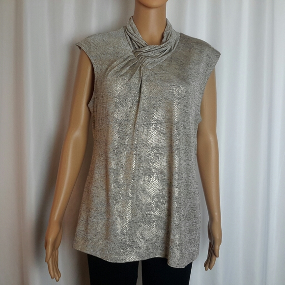 Calvin Klein | Tops | Calvin Klein Performance High Neck Top | Poshmark